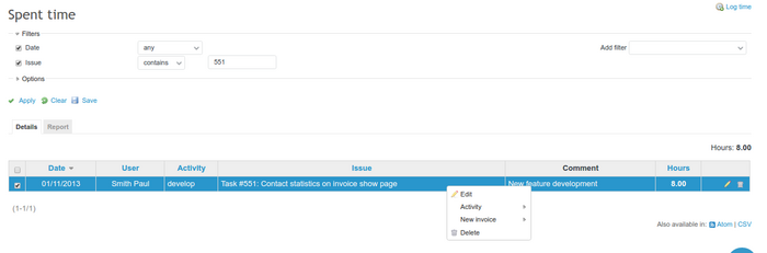 Create and Manage Invoices | RedmineUP Help | Invoices plugin documentation